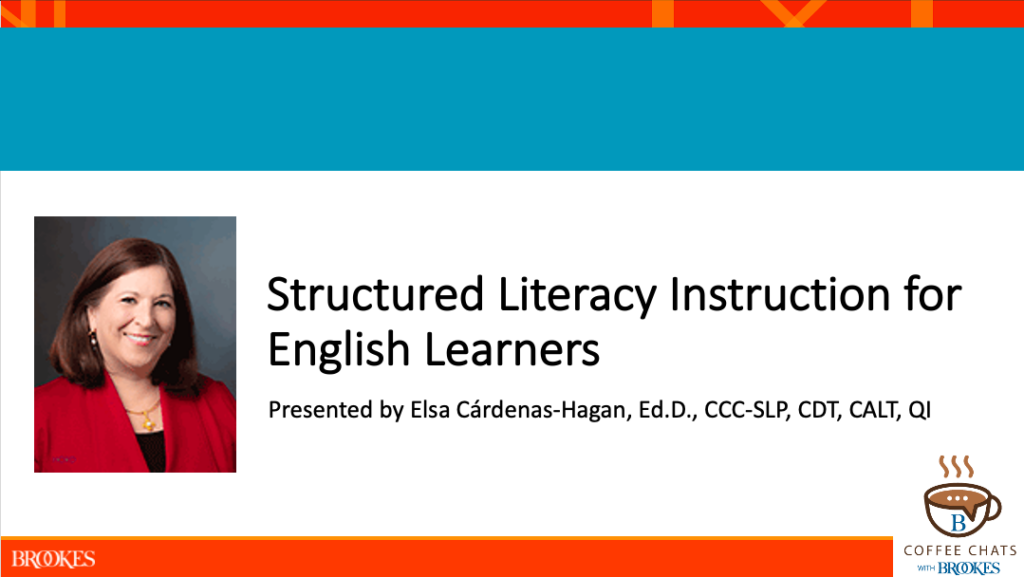 Structured Literacy Instruction for English Learners - Brookes ...